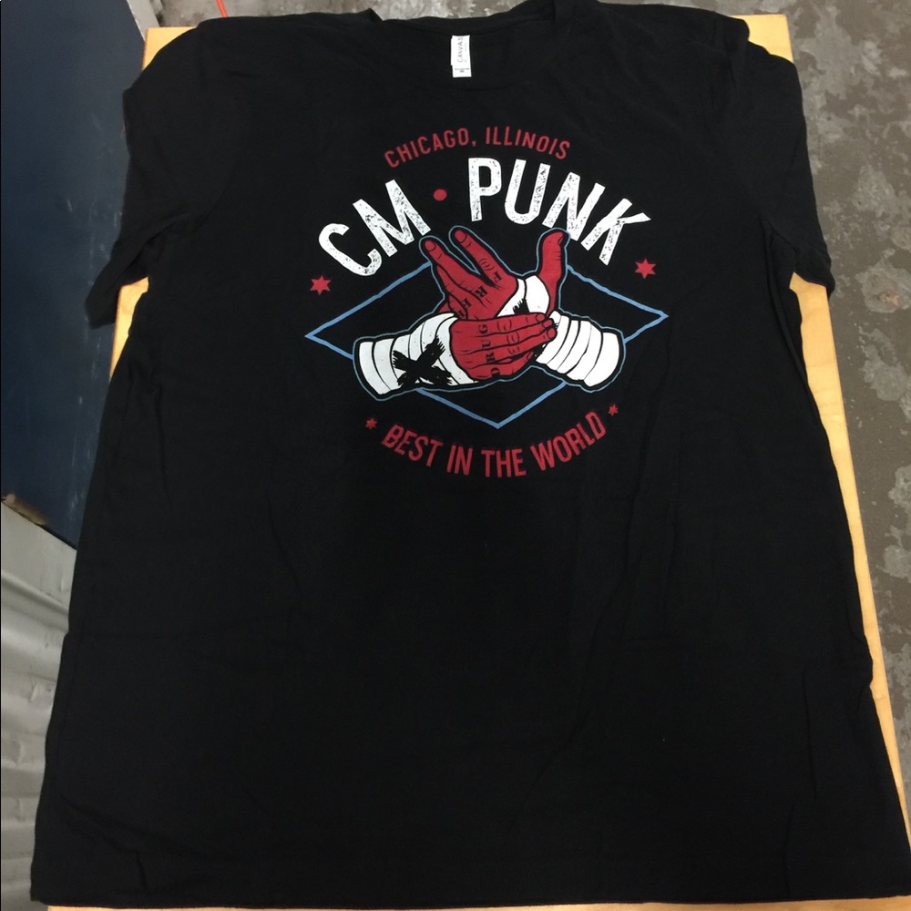 Cm Punk Wrestling Shirt Roh Wwe Wwf - Gem
